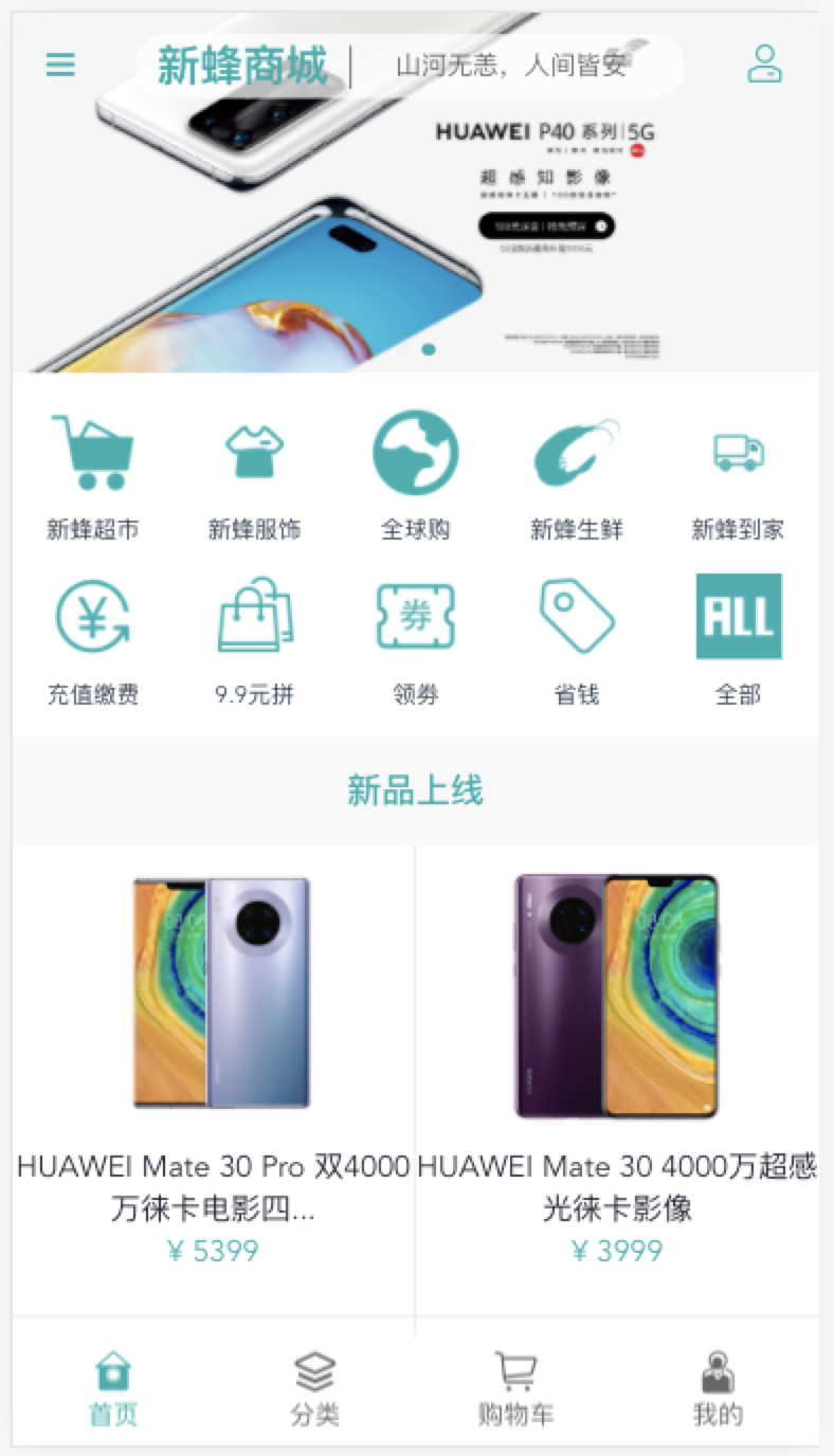 vue-new-bee: 新蜂商城